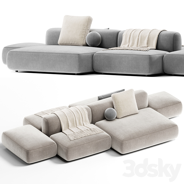 MODULAR SOFA COZY ISLAND By MDF Italia - Sofa - 3D model