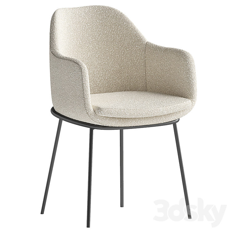 Olaf Chair Olaf Bucle White - Chair - 3D model