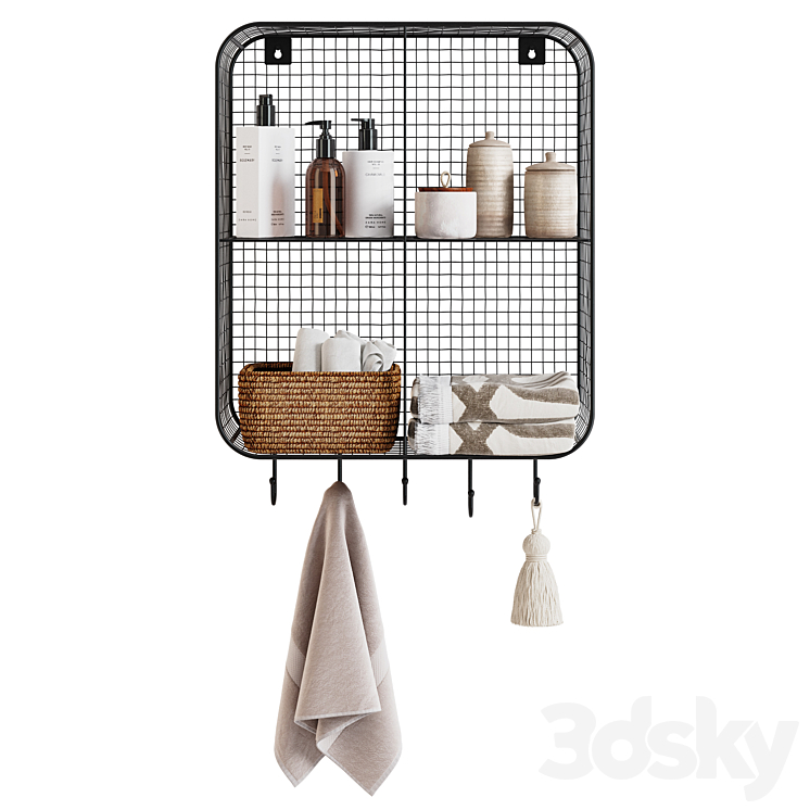 Bathroom Wire Shelf - Bathroom accessories - 3D model