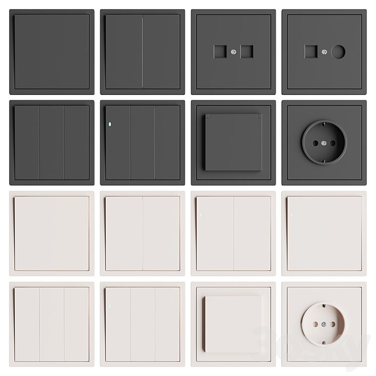 Donel sockets and switches - Miscellaneous - 3D model