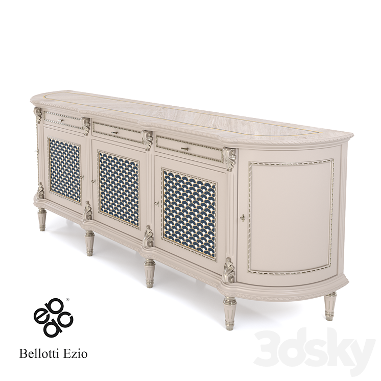 (OM) Bellotti Ezio 1190 - Sideboard & Chest of drawer - 3D model