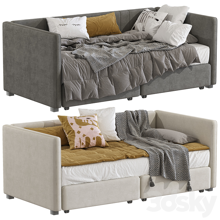 Sofa bed Queer Eye Charis 396 - Bed - 3D model