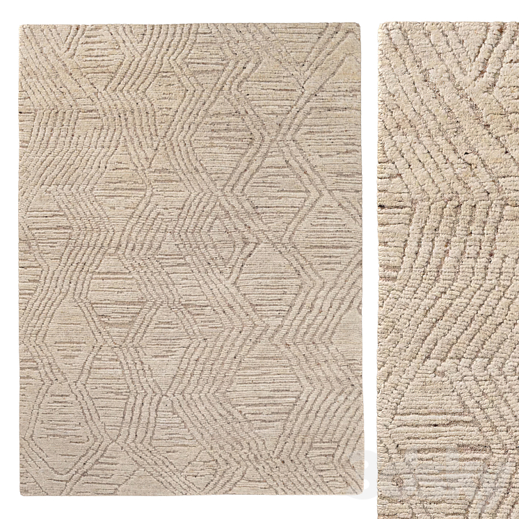 HALIMA WOOL RUG - Carpets - 3D model