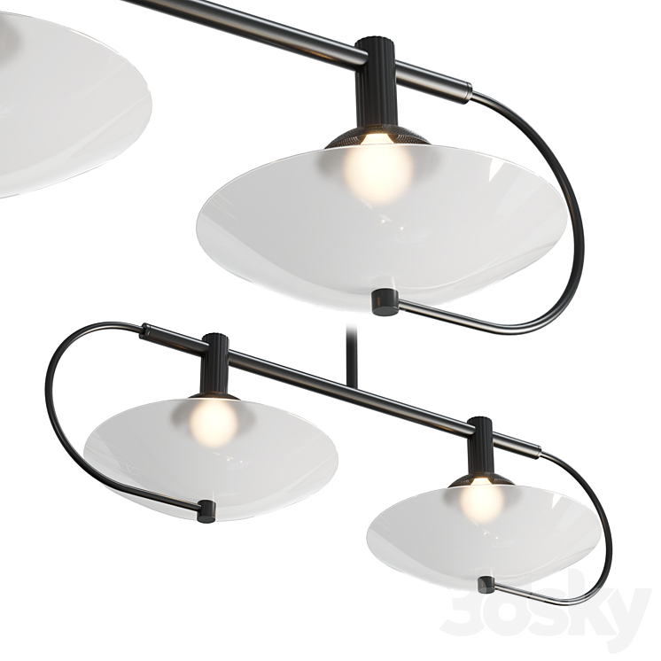 Aperture Double Ceiling lamp - Ceiling lamp - 3D model