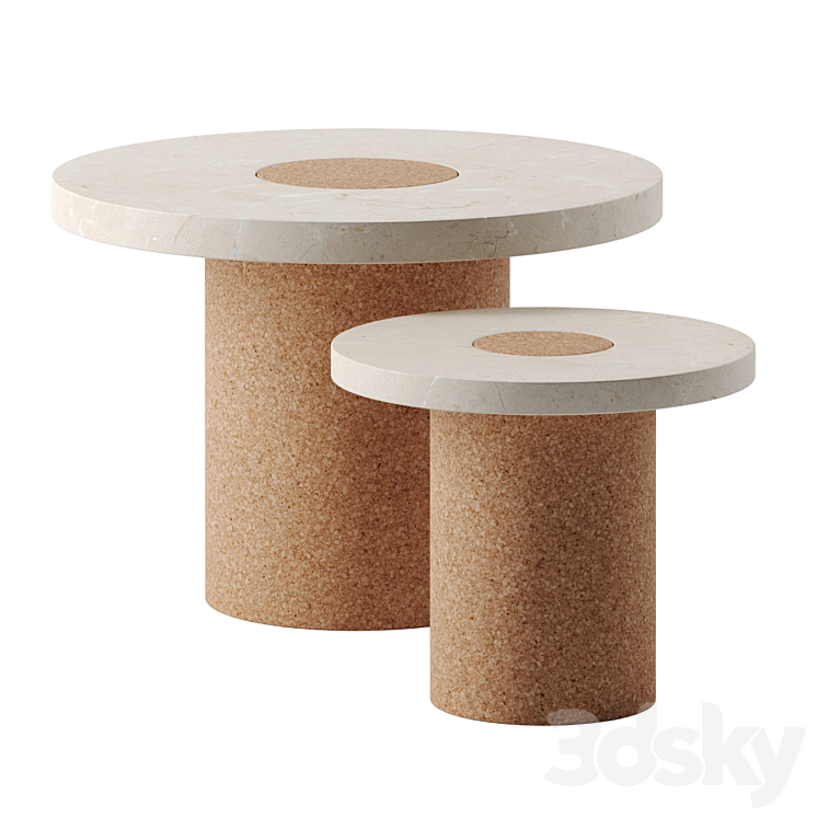 Sintra coffee tables by Frama - Table - 3D model