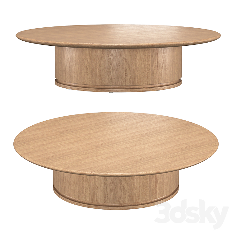 LIGNE PLINTH ROUND COFFEE TABLE - Table - 3D model