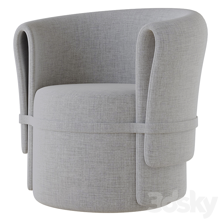 armchair bend by alter ego studio - Arm chair - 3D model