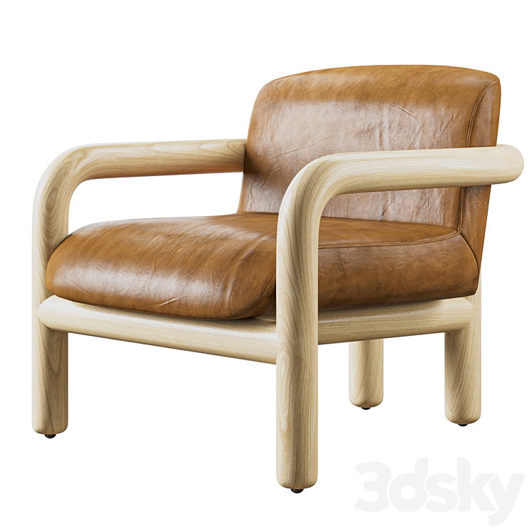 Armchair BENSON from WEST ELM - Arm chair - 3D model