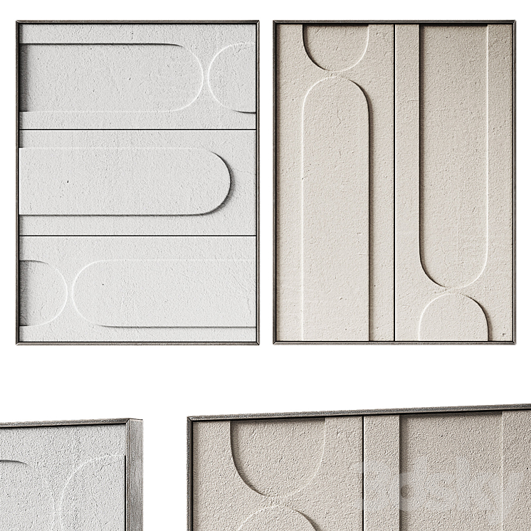 Wall art Arches - Frame - 3D model