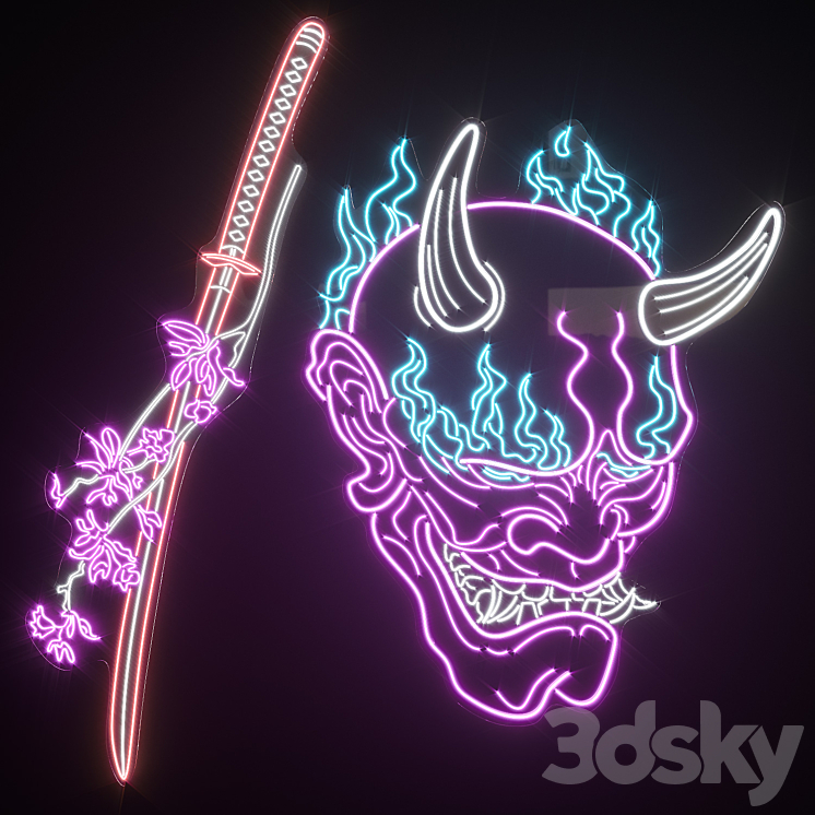 Neon Set 46 - Neon - 3D model