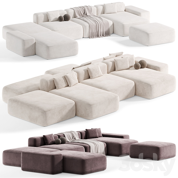 PLUS Sofa Modular Modern Sofa by Lapalma - Sofa - 3D model