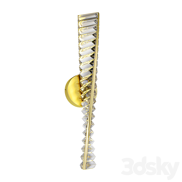 OM Indigo FRIZZANTE 12015/1W Brass - Wall light - 3D model