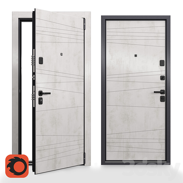 OM SUPER OMEGA PRO L-5 - Doors - 3D model