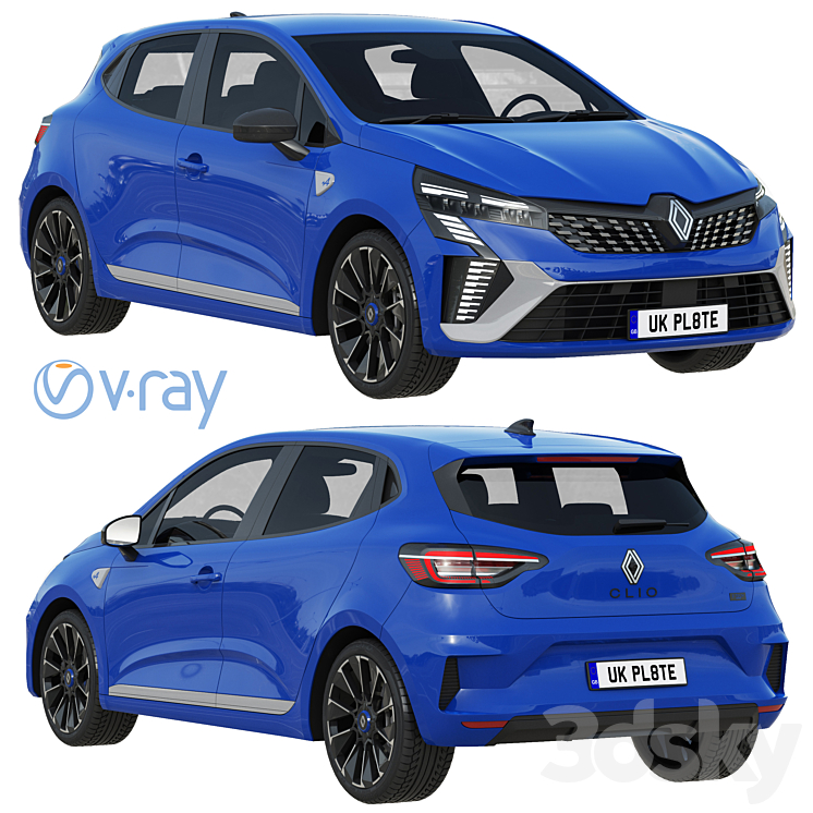Renault Clio 2024 - Ground Transport - 3D model