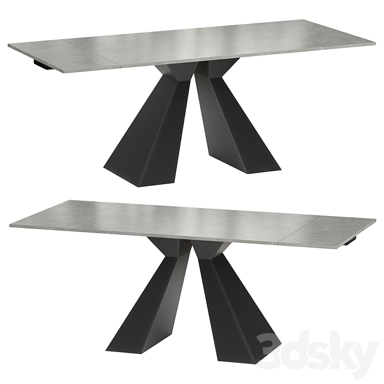 Rock Slab Dining Table - Table - 3D model