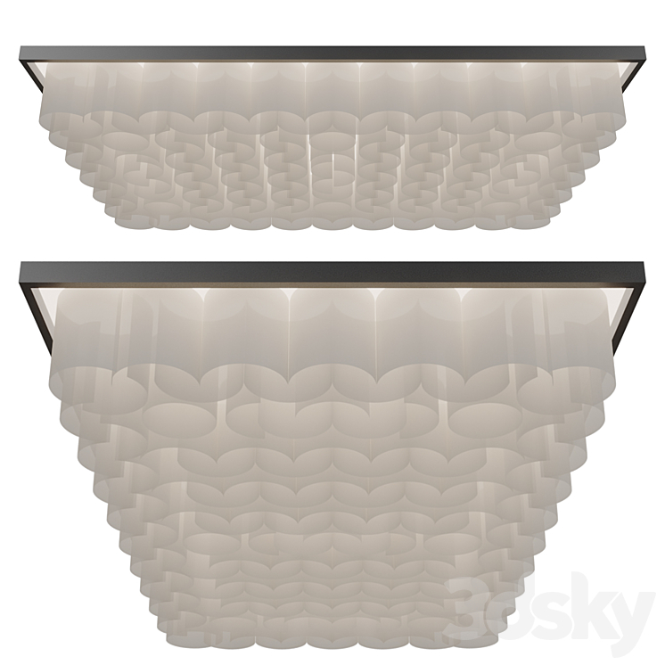 Paper Design 3 - Ceiling lamp - 3D model