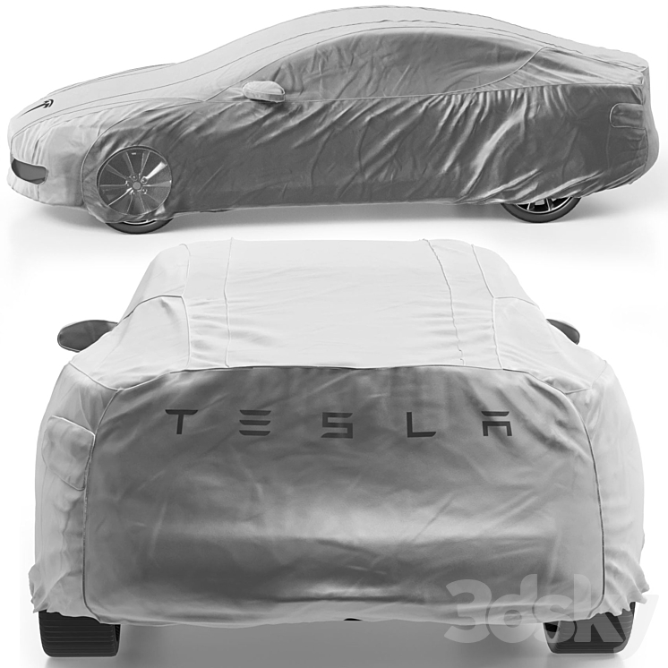 Cover for Tesla Model S electric vehicles in gray - Ground Transport ...