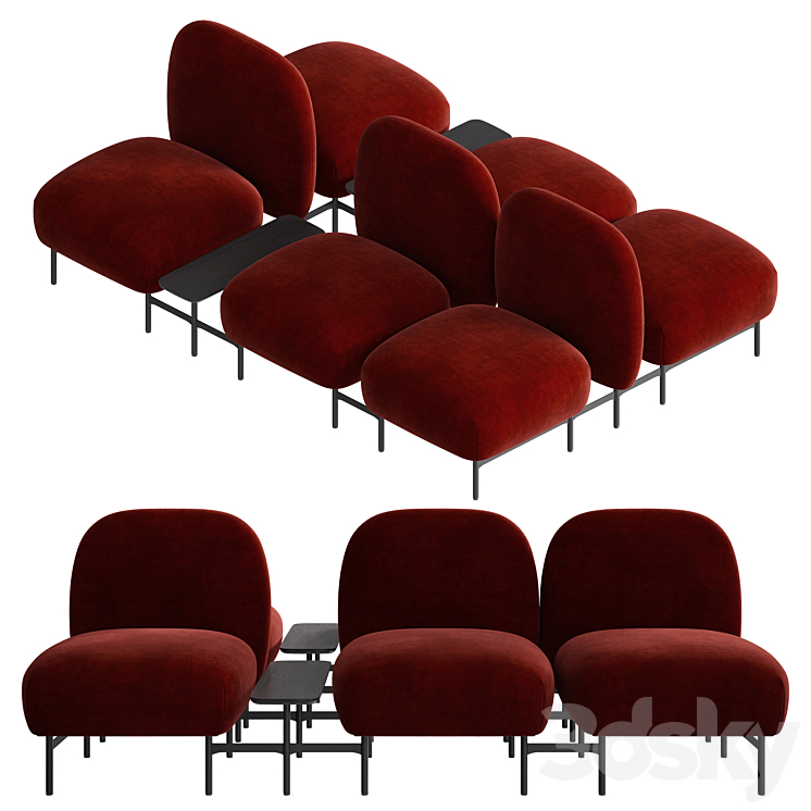 AndTradition Isole Modular Lounge Sofa Doublesided - Sofa - 3D model