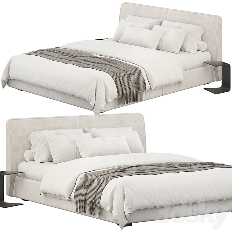 Fluo Markurio bed - Bed - 3D model