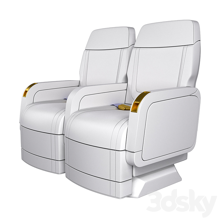 VIP cabin airplane seat - Arm chair - 3D model