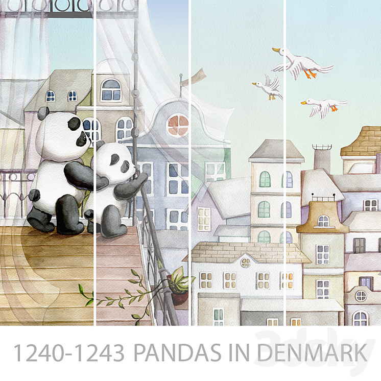 Wallpapers/Pandas in Denmark/Designer wallpaper/Panels/Photo wallpaper ...