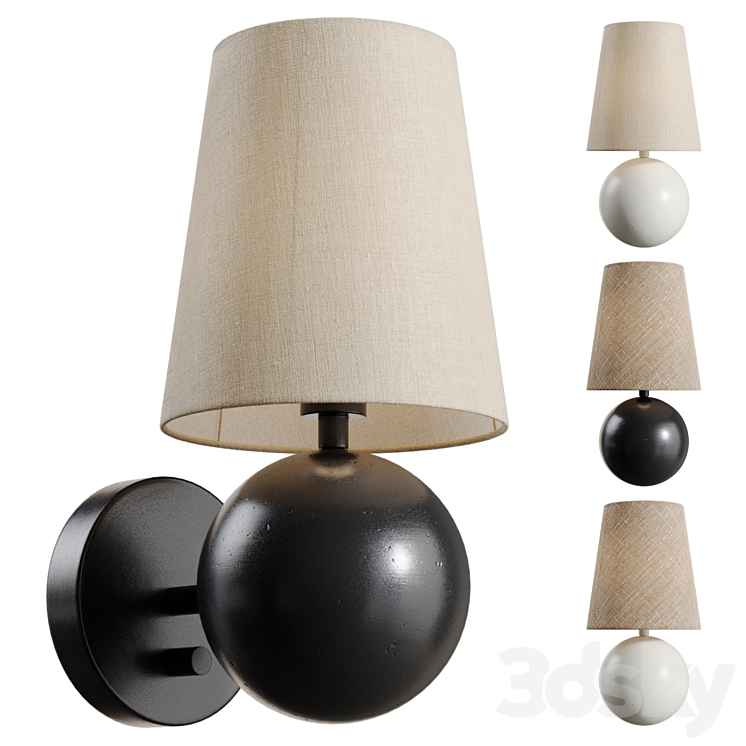 Bole sconce by Workstead - Wall light - 3D model