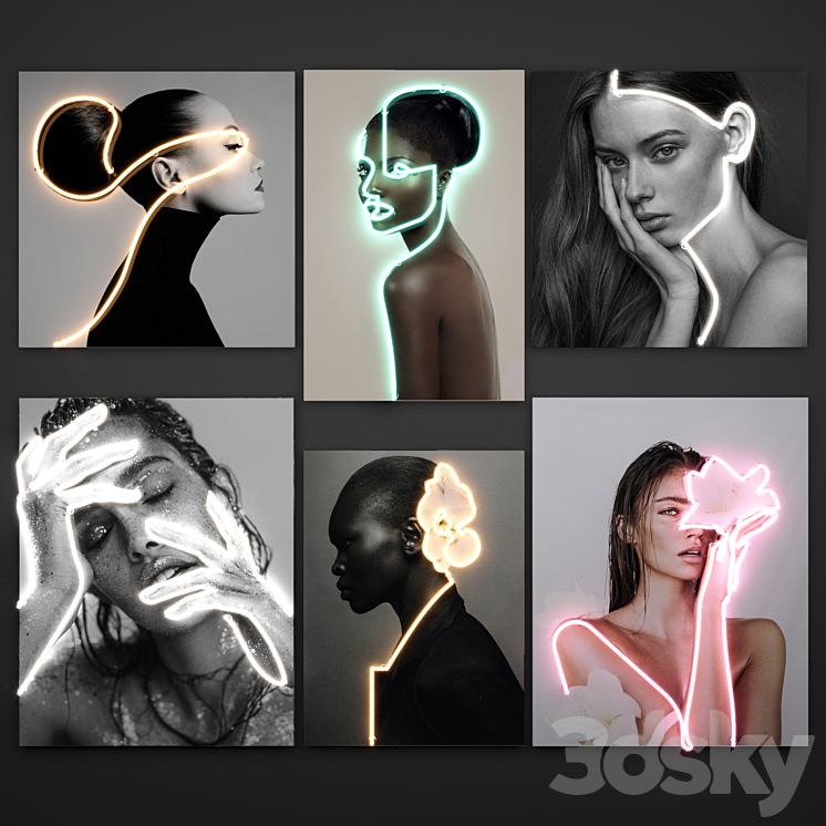 Neon light. Set 15 - Neon - 3D model