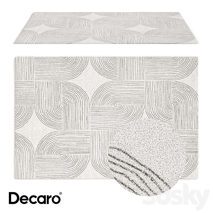 Wool carpet Decaro Rugs D100010 - Carpets - 3D model