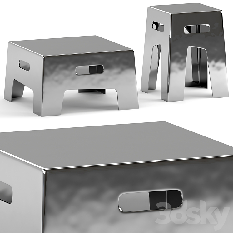 Inout Side table with 2 options - Table - 3D model