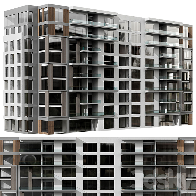 Residential Building No83 - Building - 3D model