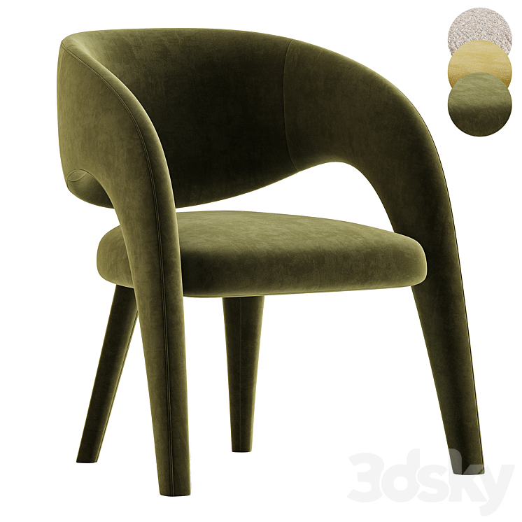 Modern Laurence Dining Chairs - Chair - 3D model