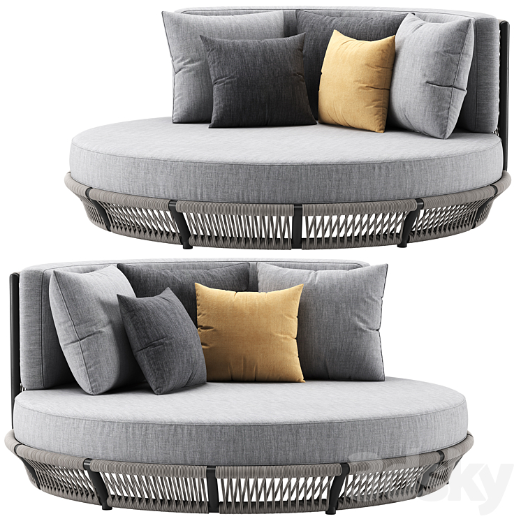 Longshore Round Daybed - Other soft seating - 3D model