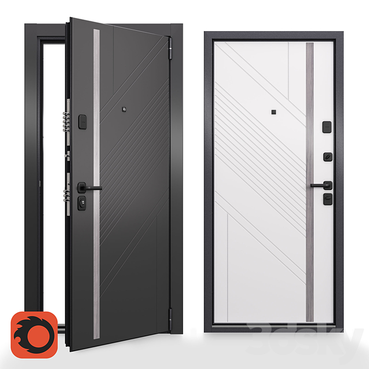OM SUPER OMEGA PRO OP-SH3 - Doors - 3D model
