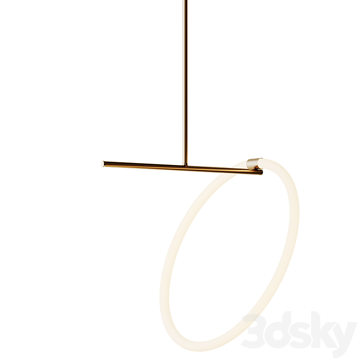 Hoop Ceiling Pendant Lamp - Pendant light - 3D model