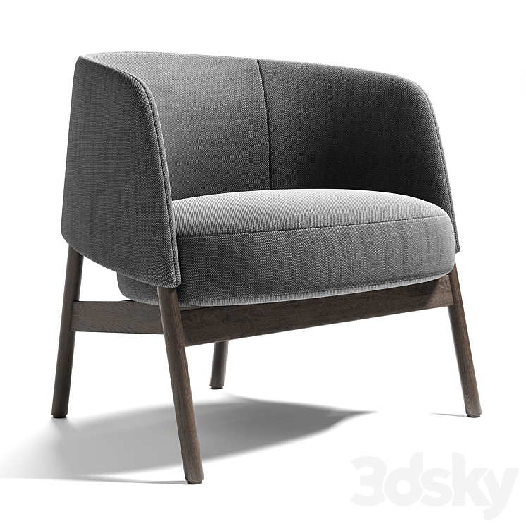 Collar Lounge Chair by Bensen - Arm chair - 3D model