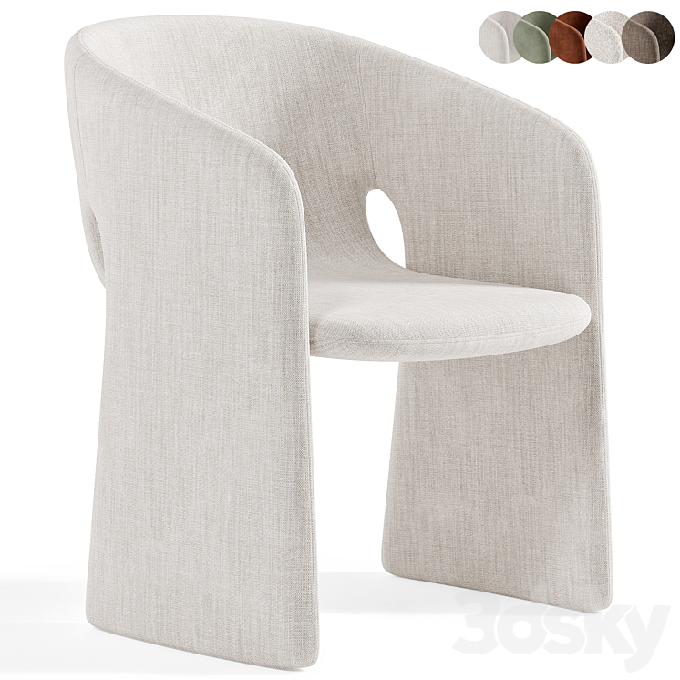 Designer Shaped Dining Chair By richfurniture - Chair - 3D model