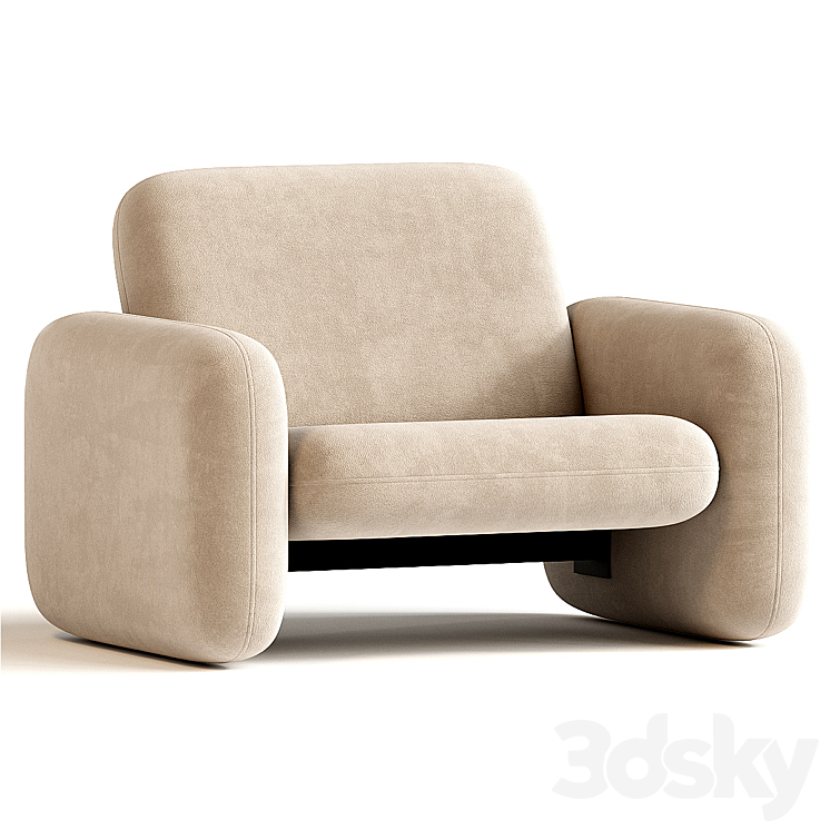 WILKES armchair by Herman Miller - Arm chair - 3D model