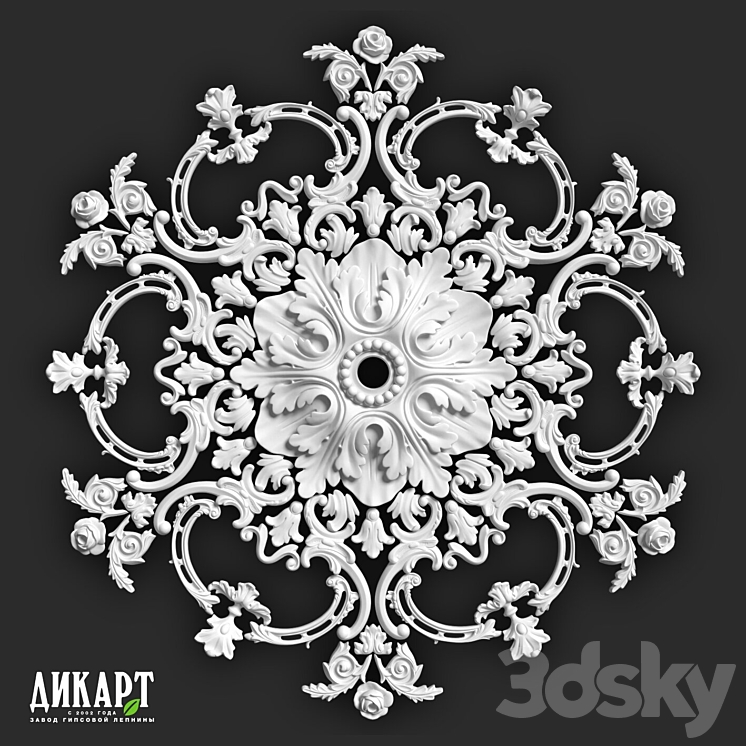 Dikart Dr-253 D1031x52mm 12/21/2023 - Decorative plaster - 3D model