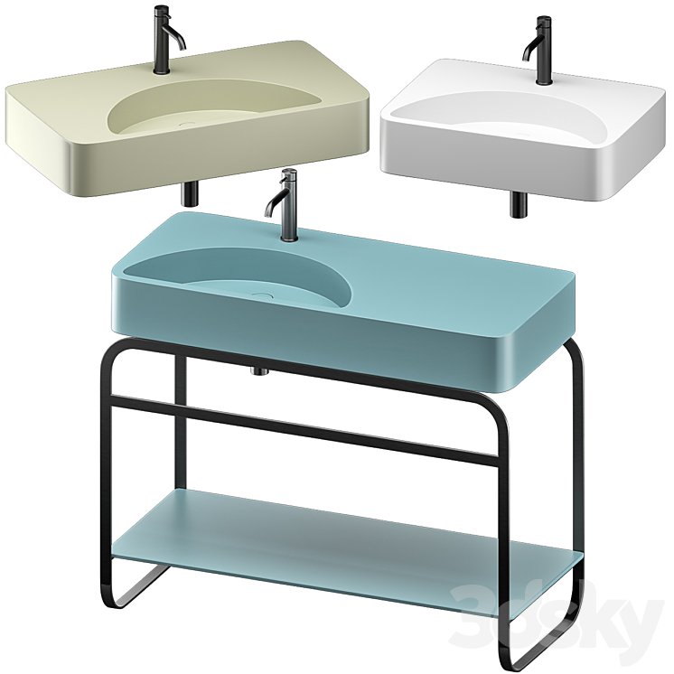 Lunaris by Alice Ceramica - Wash basin - 3D model