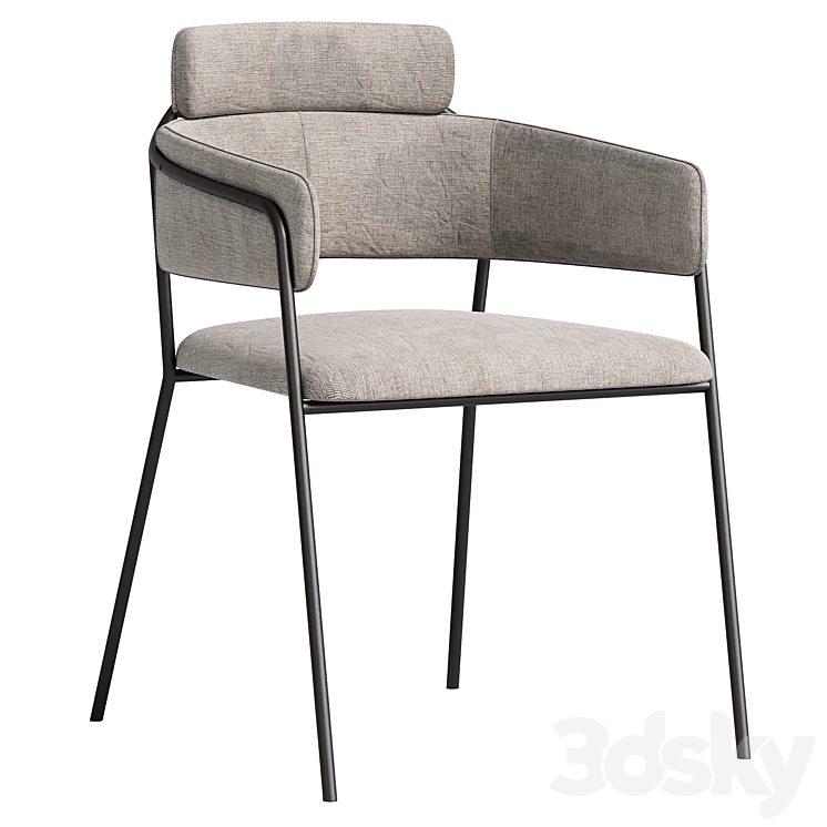 Kitchen chair Napoli gray - Chair - 3D model