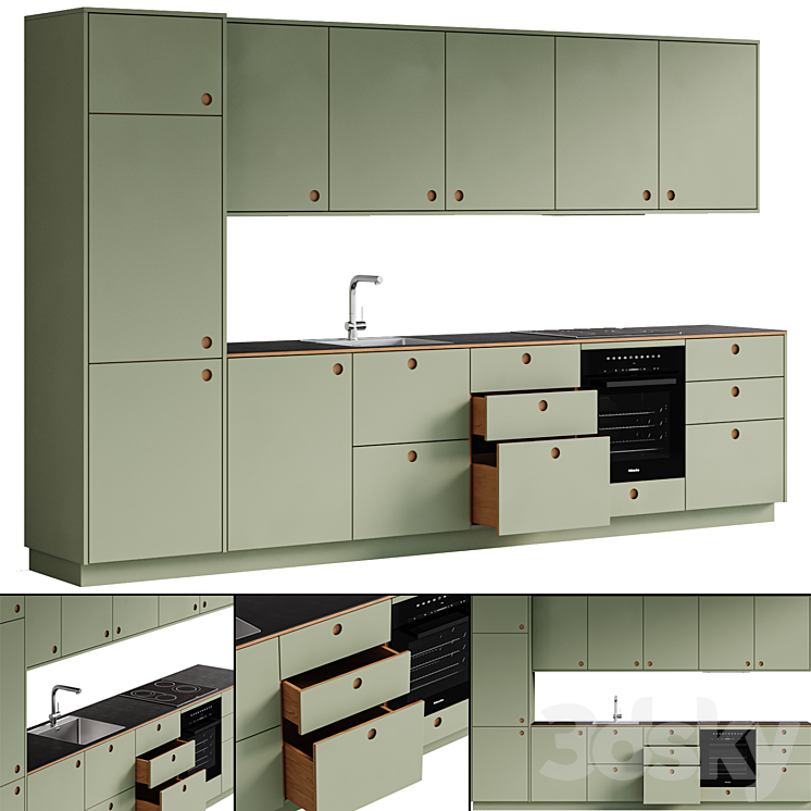 BASIS Painted kitchen by Reform - Kitchen - 3D model
