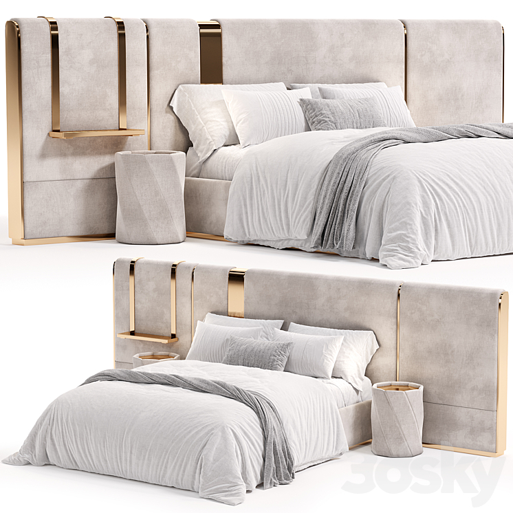 GINKO Bed By Bizzotto Italia - Bed - 3D model