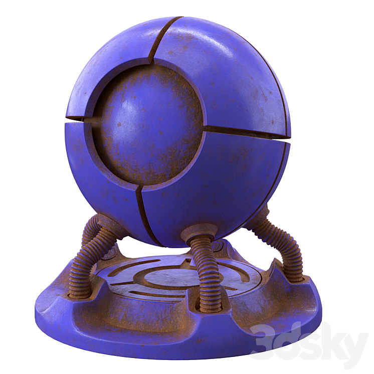 Rust Material Corona - Metal - 3D model