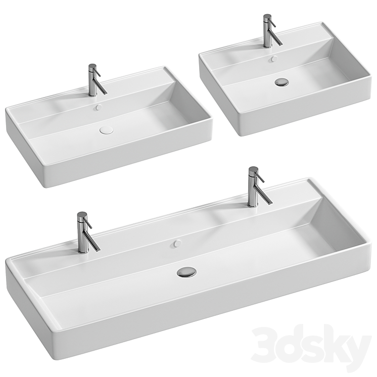 Jacob Delafon Vivienne washbasin - Wash basin - 3D model
