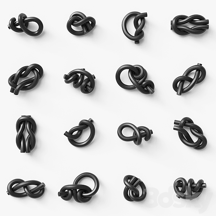 Sculpture Knot by Purely Porcelain - Sculpture - 3D model