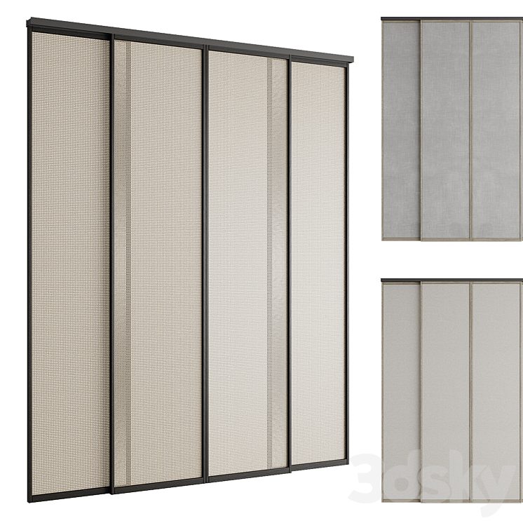 Sliding partition 001 - Doors - 3D model