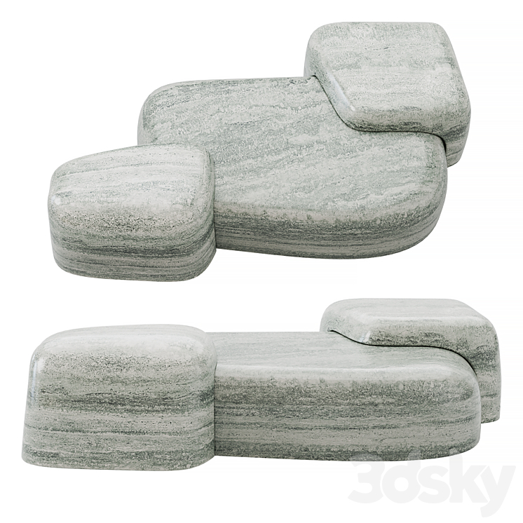 Soft Rock Coffee Table - Table - 3D model