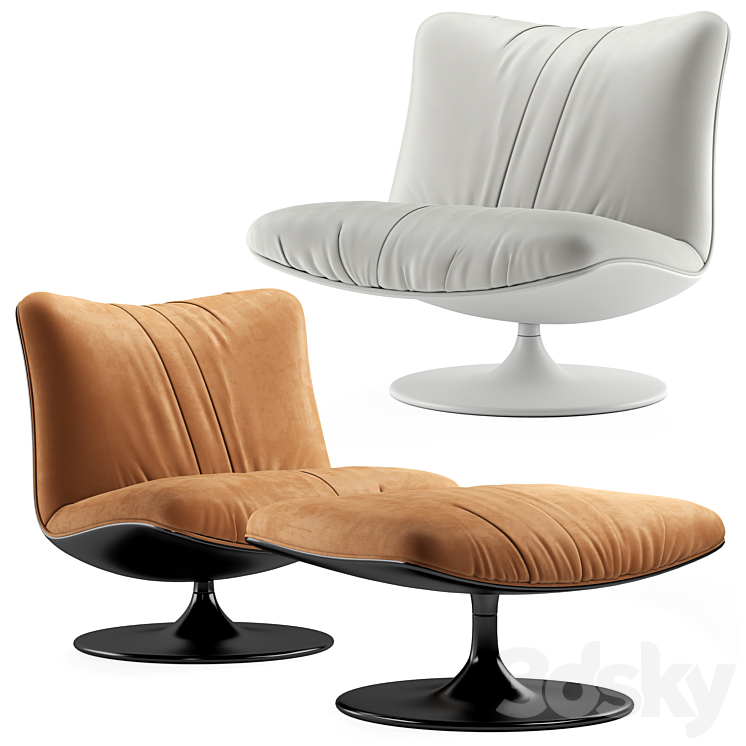 Baxter armchair Marilyn - Arm chair - 3D model