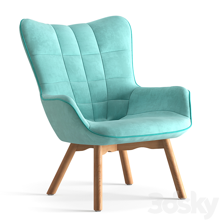 Armchair Mango mint - Arm chair - 3D model
