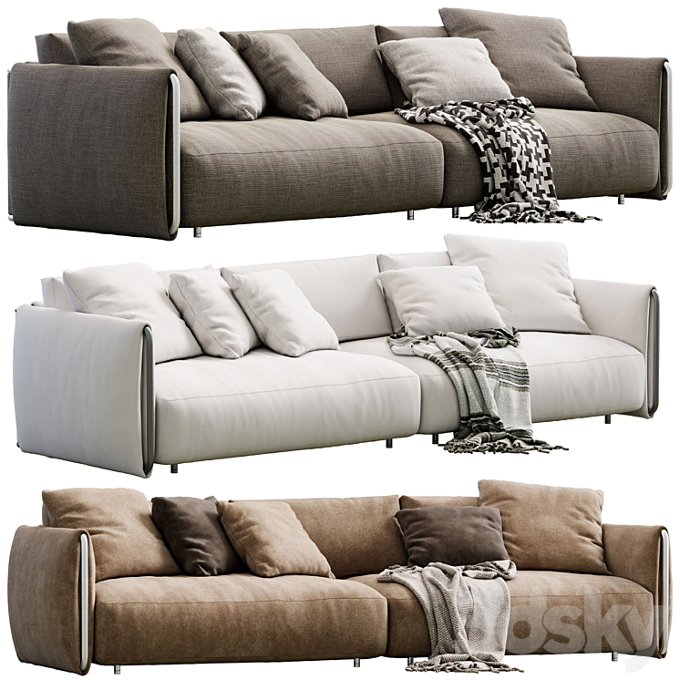 Edmond Sofa By Flexform - Sofa - 3D model
